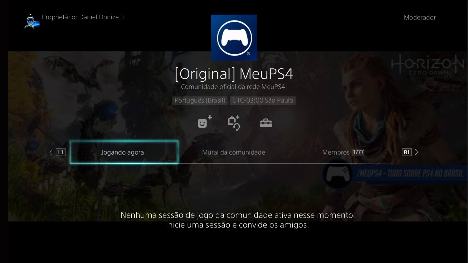 Como se juntar à nossa comunidade oficial no PS4