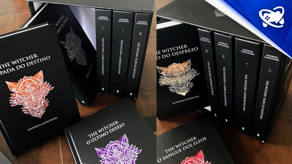 Box especial dos livros The Witcher com 40%% de desconto