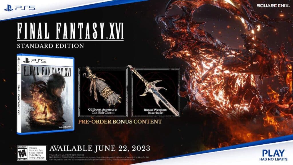 Pré-venda de Final Fantasy XVI está disponível na PS Store