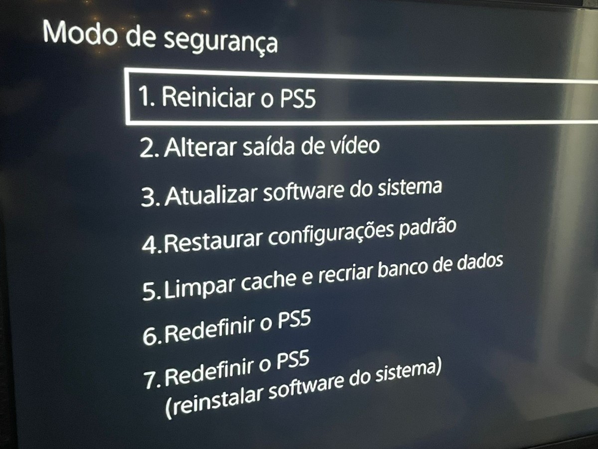 Como reconstruir a base de dados no PS5