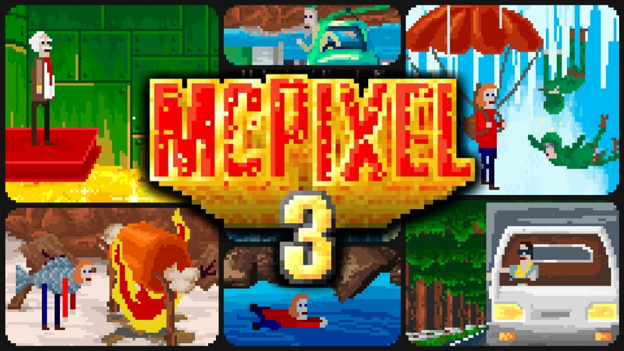 McPixel 3, jogo alucinante em pixel-art, chega ao PS4 e PS5