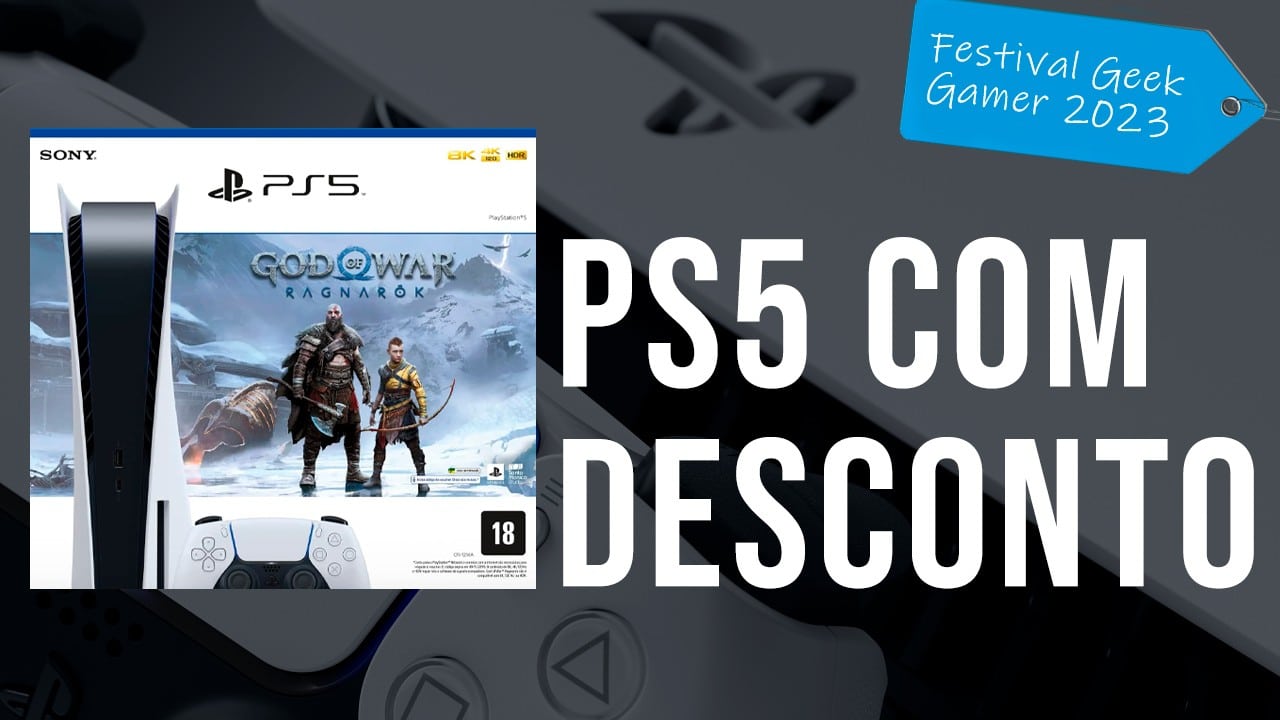 Festival Geek Gamer da Amazon traz PS5 com super desconto