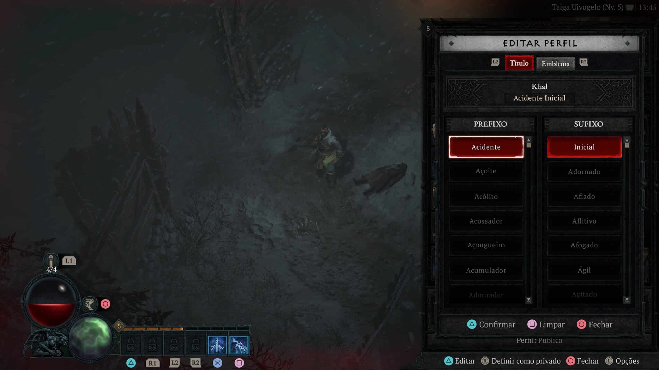 Como editar o seu perfil em Diablo IV