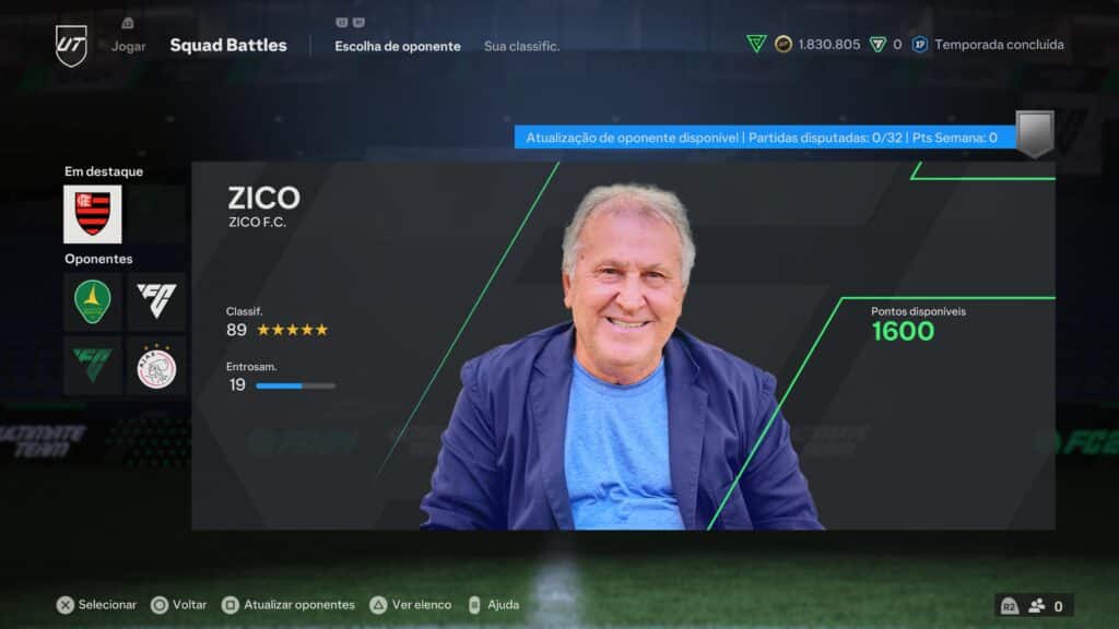FC 24: Zico monta time com R9, Cruyff e Pelé; veja