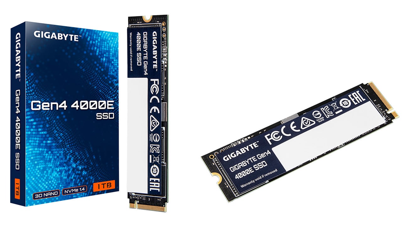 Gigabyte revela Gen 4 4000E, sua nova linha de SSDs NVMe