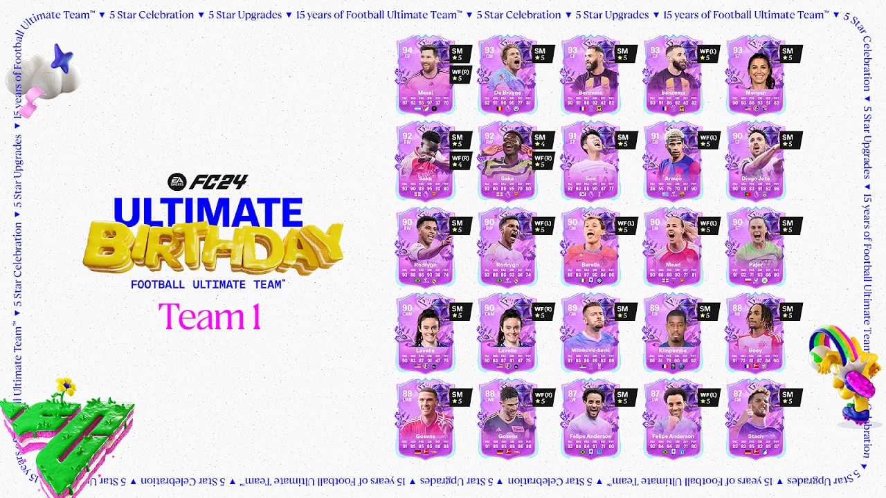 FC 24 celebra 15 anos de Ultimate Team com itens 5 estrelas