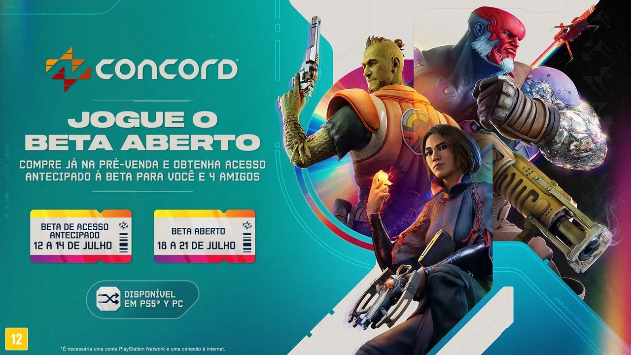 Concord: Sony anuncia datas dos períodos beta do jogo