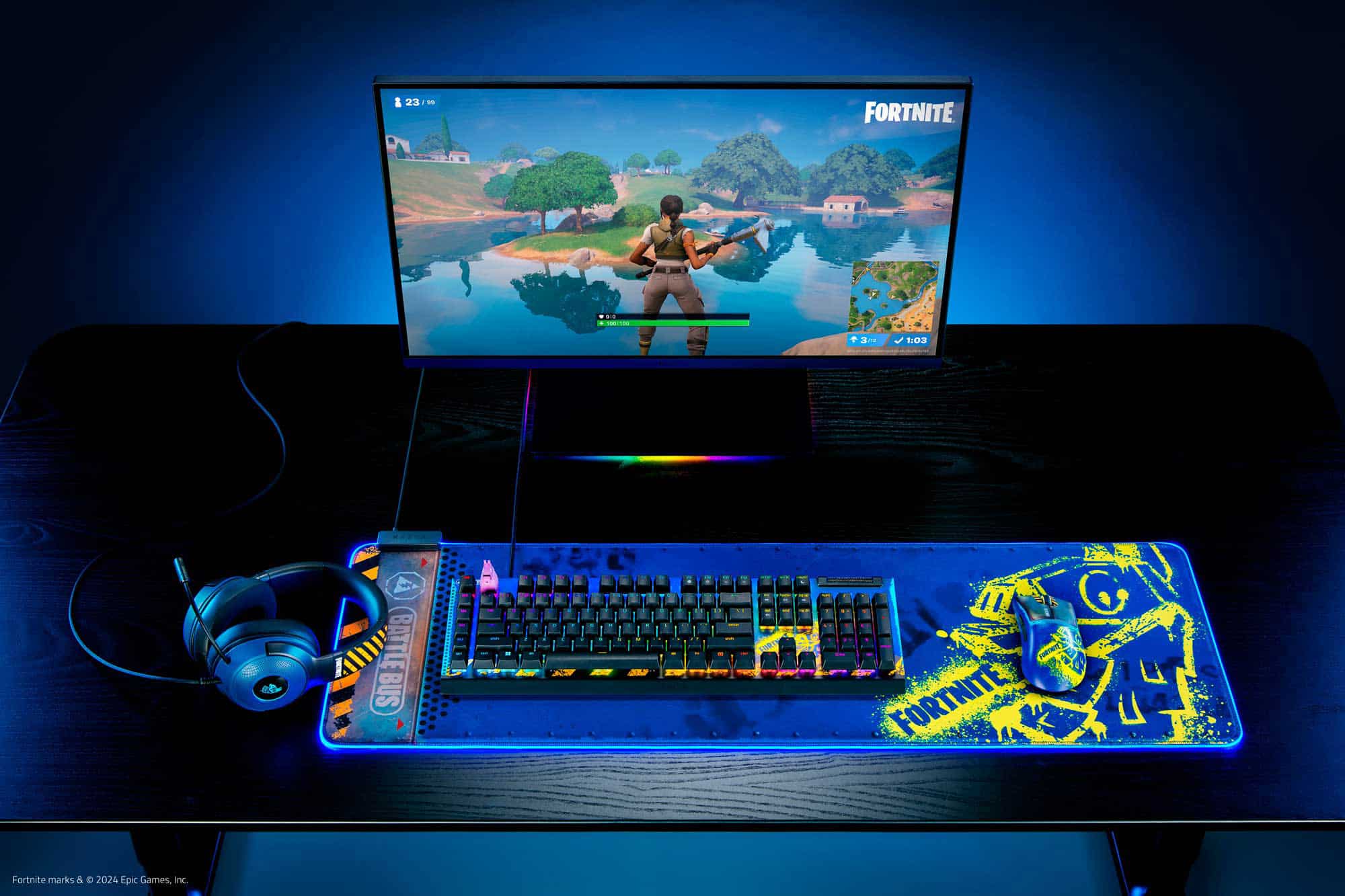 Uau! Razer anuncia lindos periféricos oficiais de Fortnite