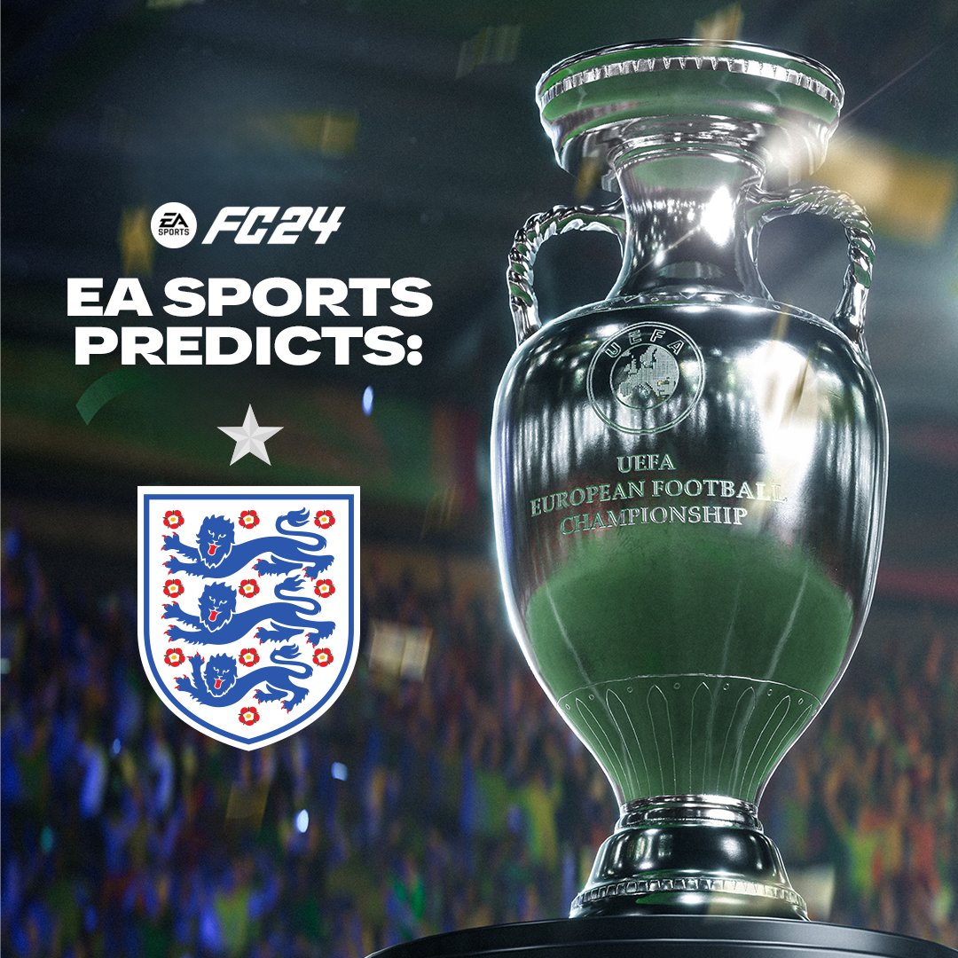 Going home? EA Sports FC 24 prevê Inglaterra campeã da Euro