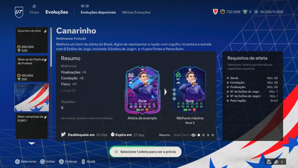 Canarinho: nova evolução no FUT de FC 24 é para brasileiros