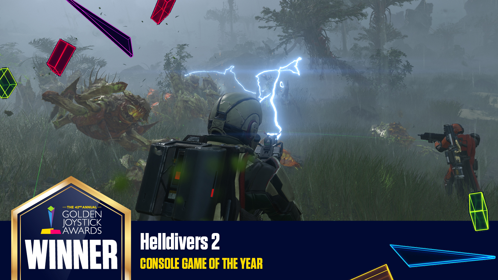 Helldivers 2 é o Jogo de Console de 2024 no Golden Joystick Awards