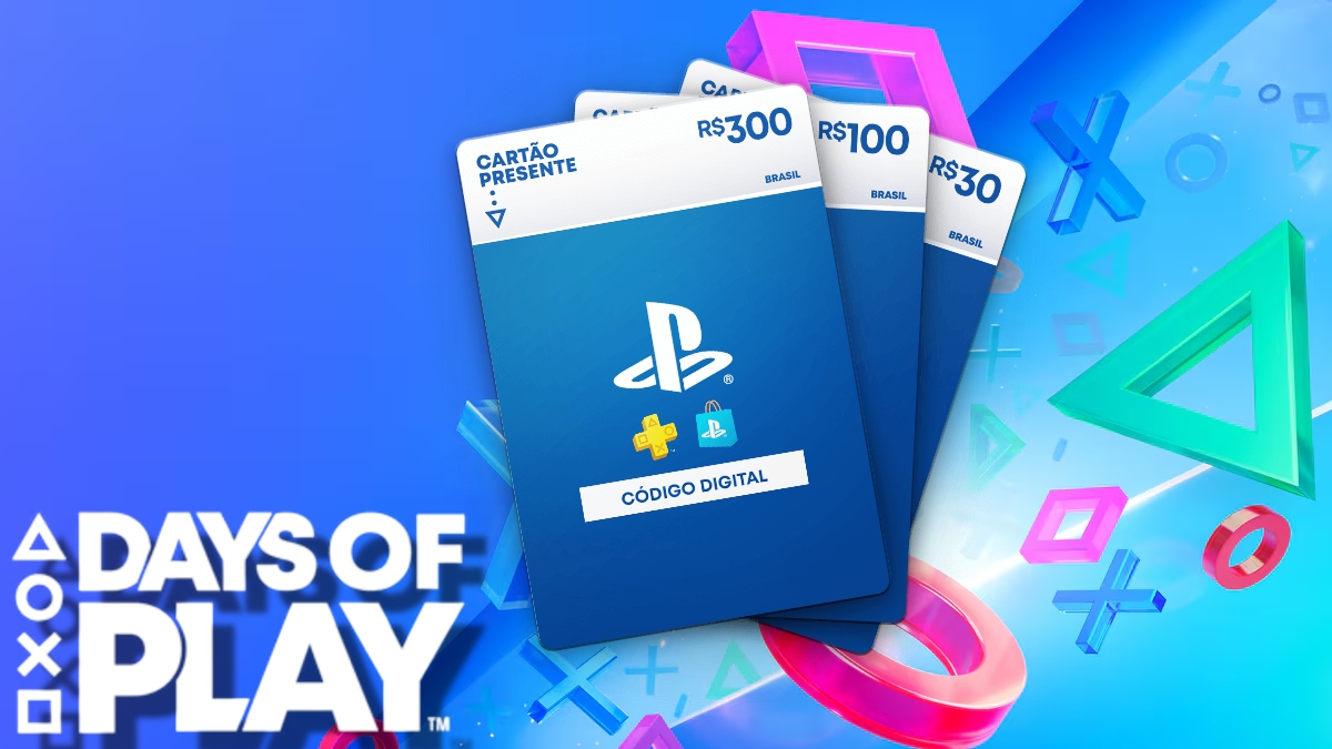 Days of Play: Cupom LIMITADO traz 10% de desconto em gift cards da PSN