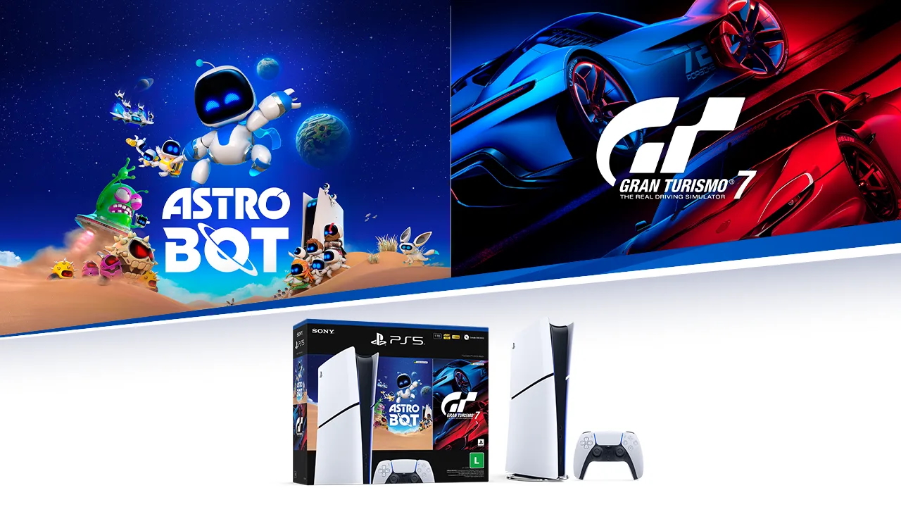 PS5 Slim Digital com Astro Bot, Gran Turismo 7 e maior SSD em promoção ...